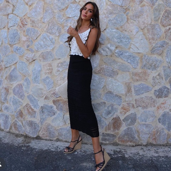 Zara | Dresses | Zara Crochet Dress | Poshmark